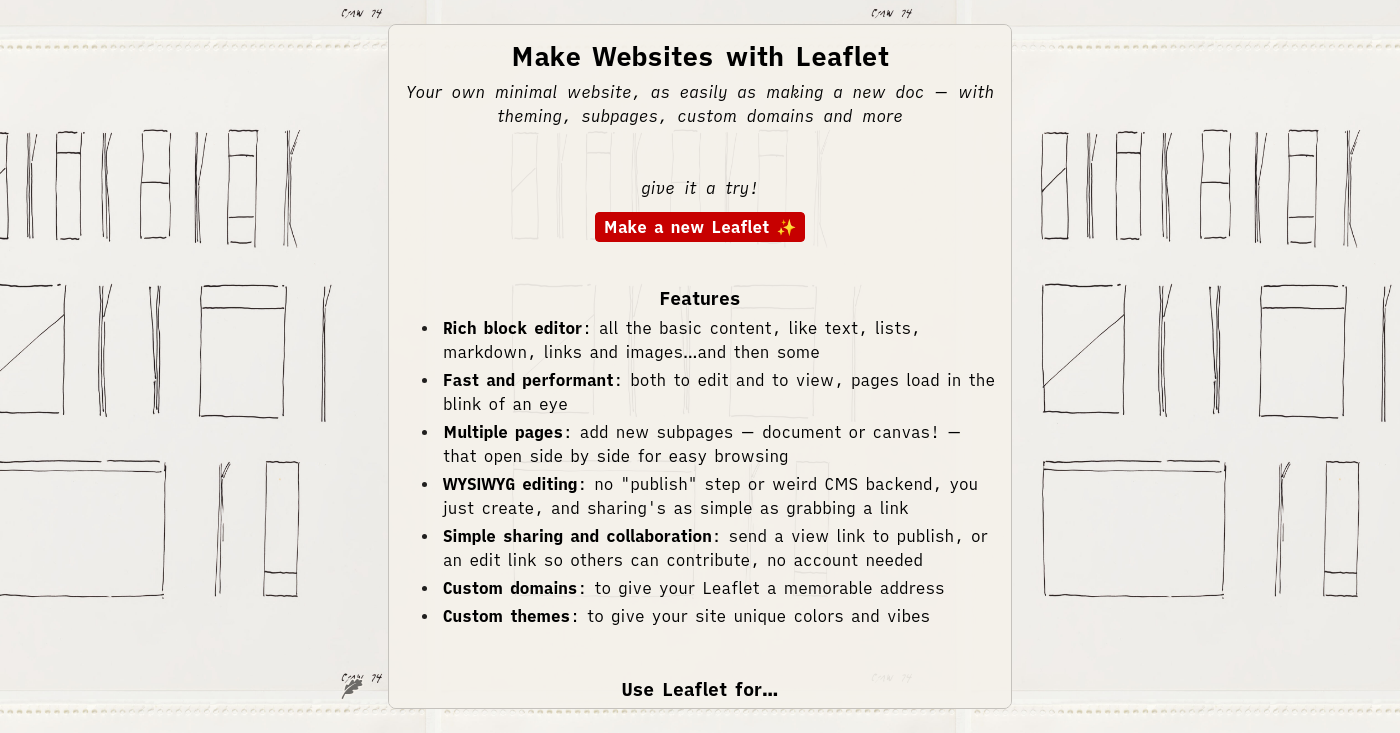 Make Websites with Leaflet