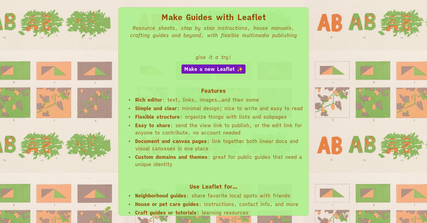 Make Guides with Leaflet